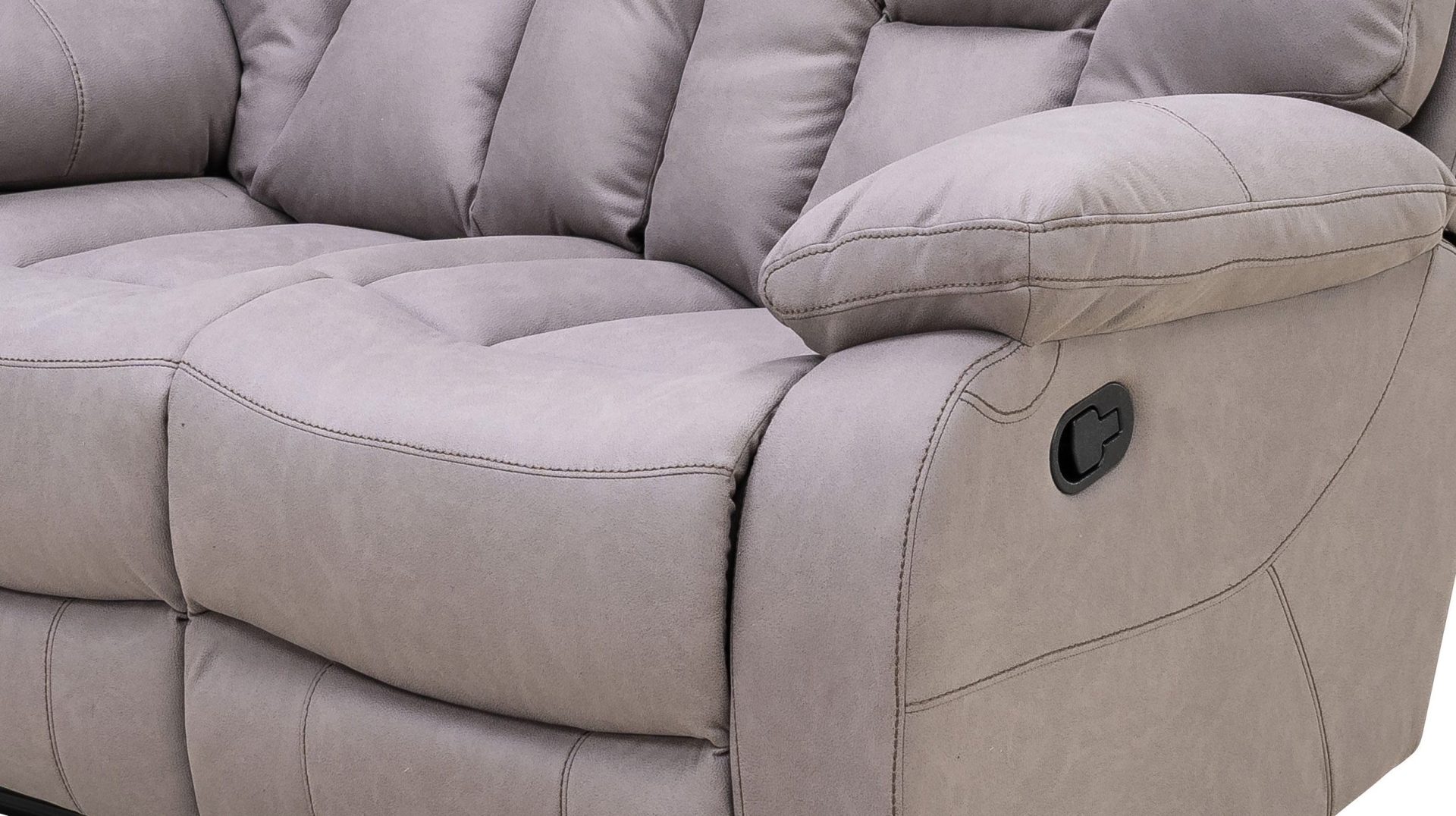 Einzelsofa SABINO grau mit Relaxfunktion | Die Möbelfundgrube